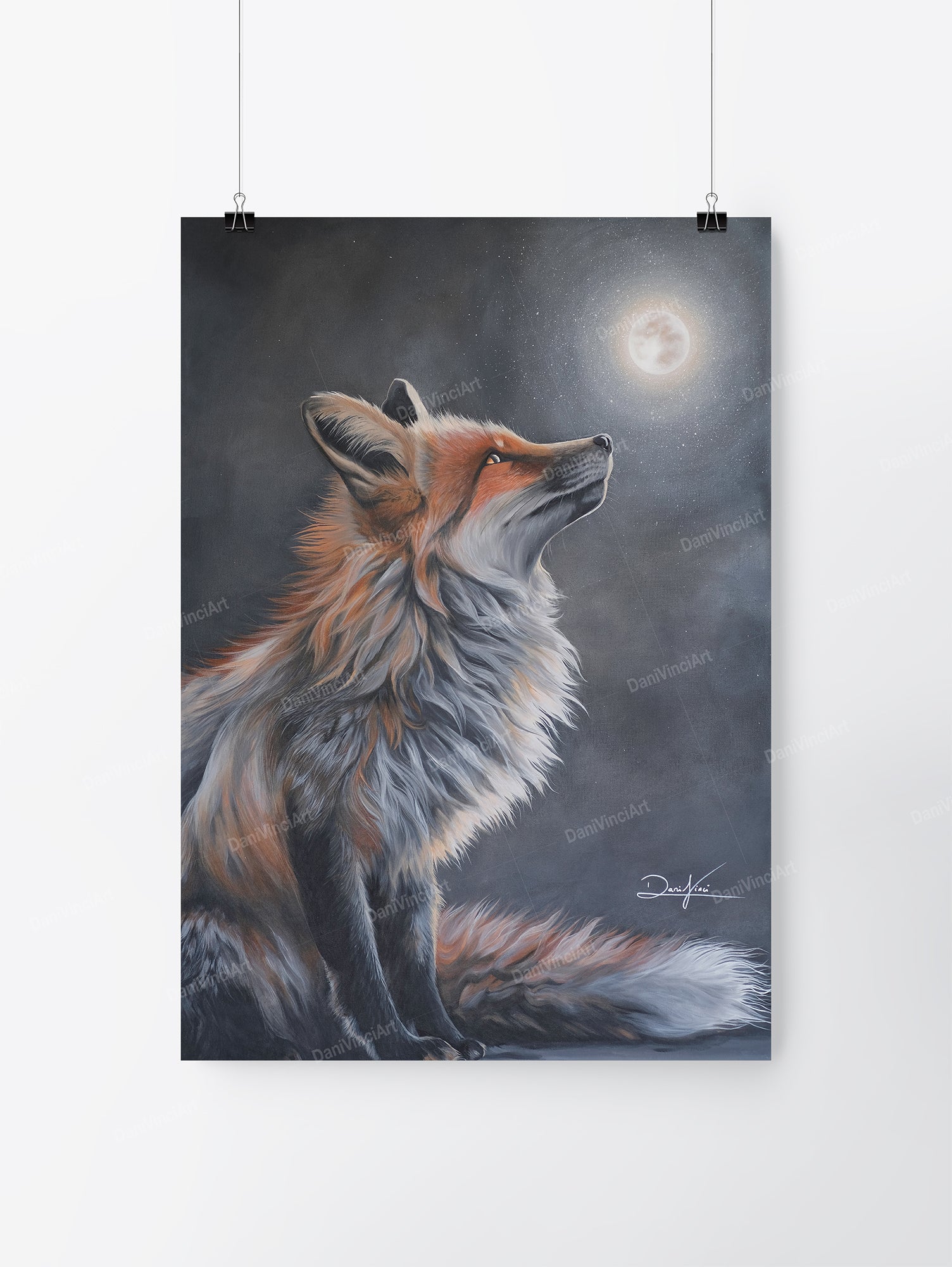 Glowing Fox (Art Print) – Danivinci